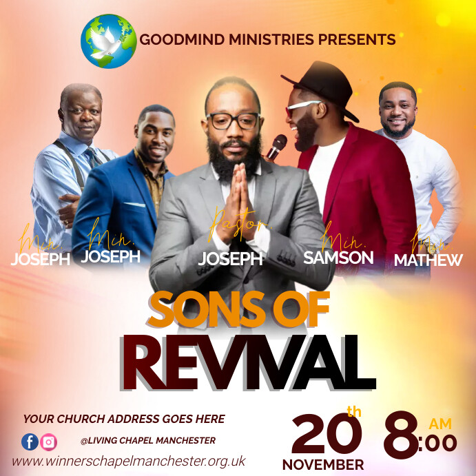 REVIVAL church conference Template | PosterMyWall