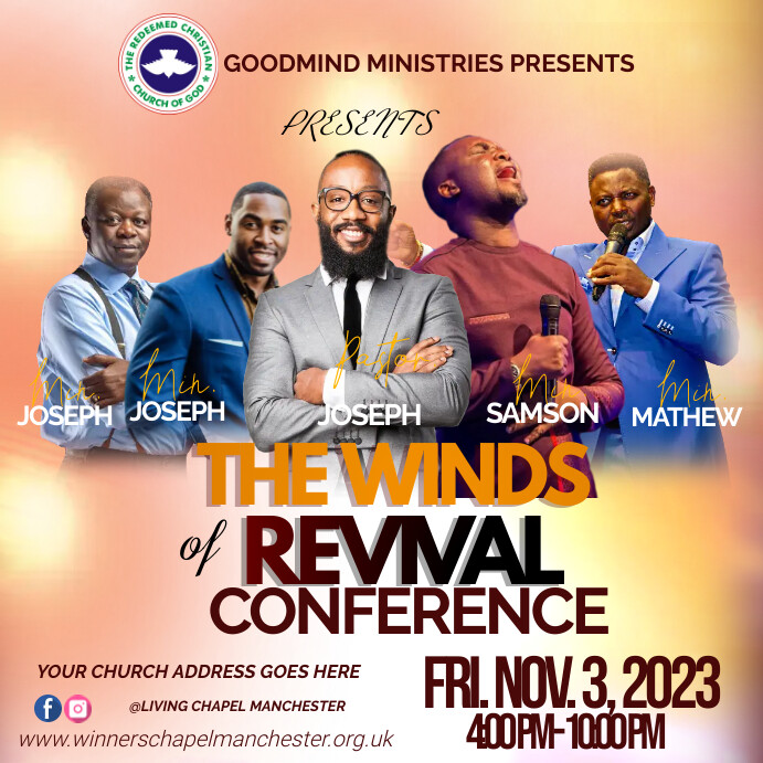 REVIVAL church conference Template | PosterMyWall