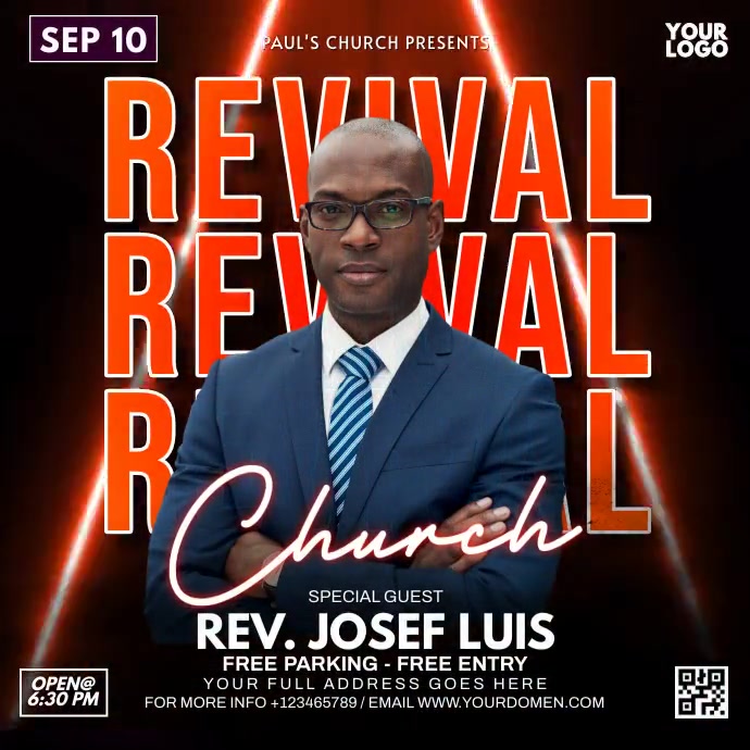 Copy of Revival church | PosterMyWall