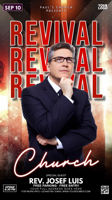 Revival church Template | PosterMyWall