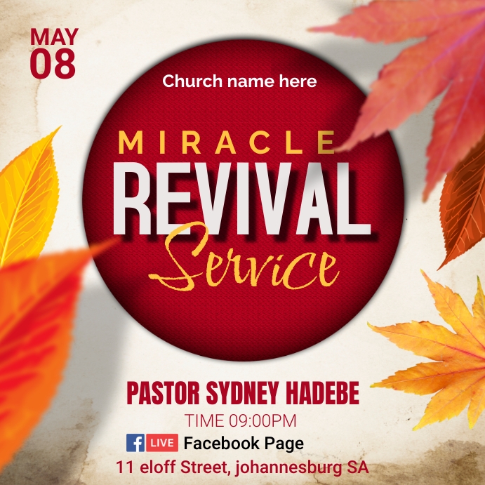 Revival Church Flyer Template | PosterMyWall