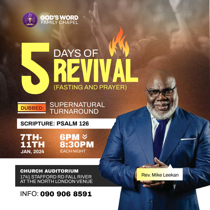 revival church flyer | PosterMyWall