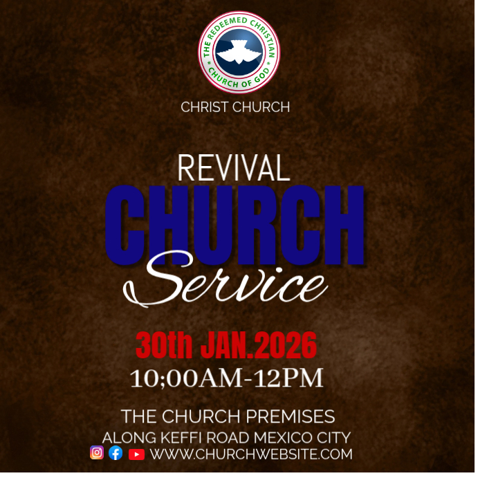 REVIVAL CHURCH SERVICE Template | PosterMyWall