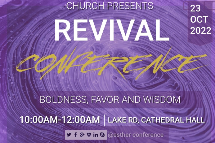 REVIVAL conference (2) Template | PosterMyWall