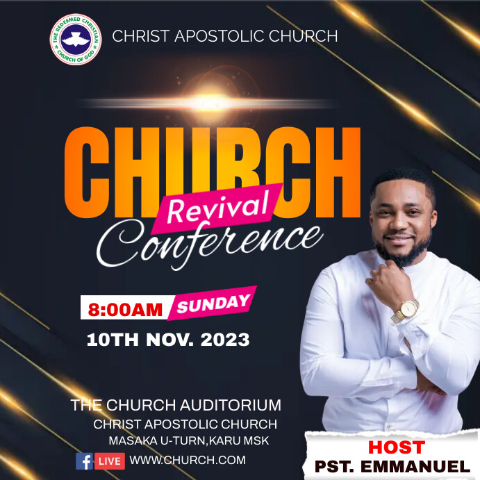 Plantilla de revival conference | PosterMyWall