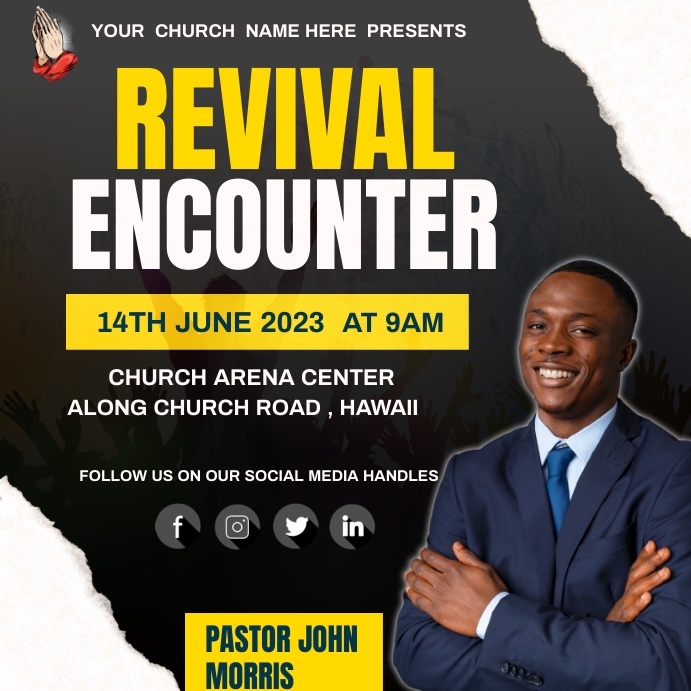 revival conference Template | PosterMyWall