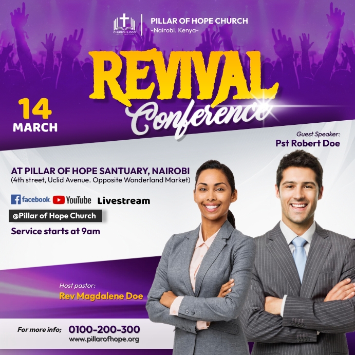 Revival conference Template | PosterMyWall