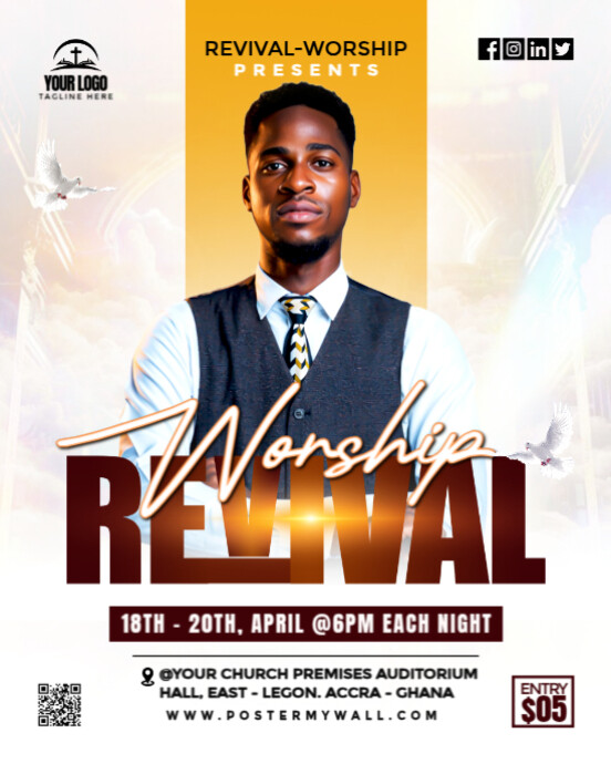 revival conference Template | PosterMyWall