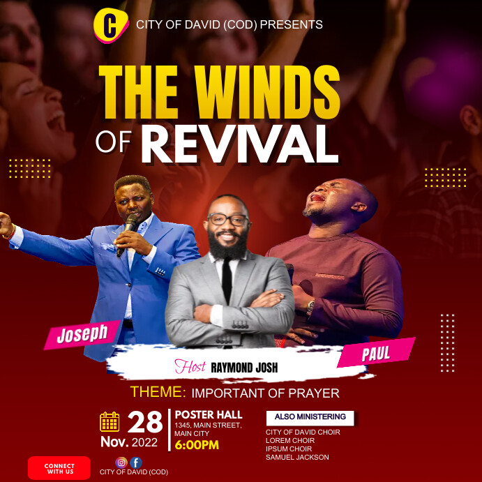 REVIVAL CONFERENCE Template | PosterMyWall