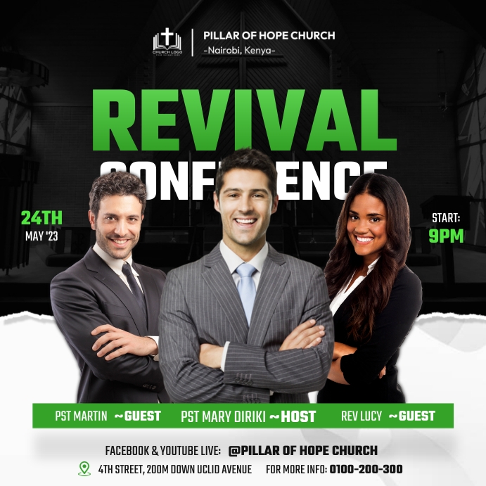 Revival conference Template | PosterMyWall