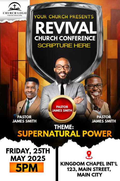 revival conference flyer Template | PosterMyWall