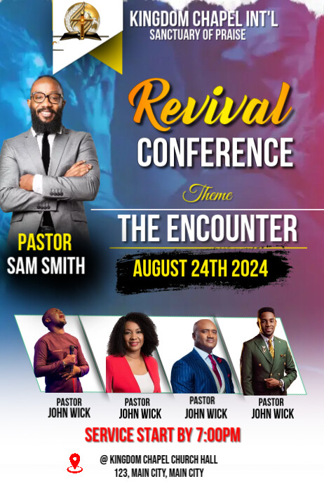 revival conference flyer Template | PosterMyWall