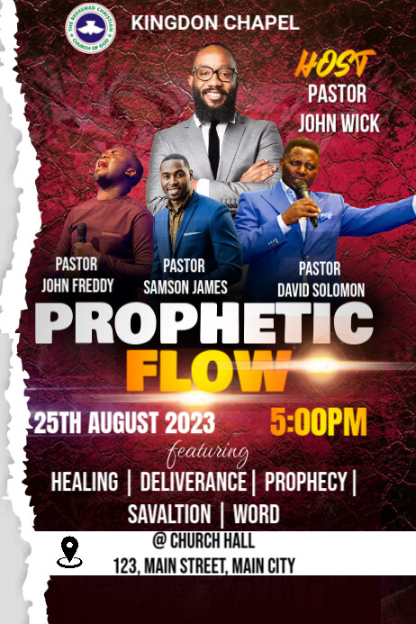 Plantilla de Revival conference flyer | PosterMyWall