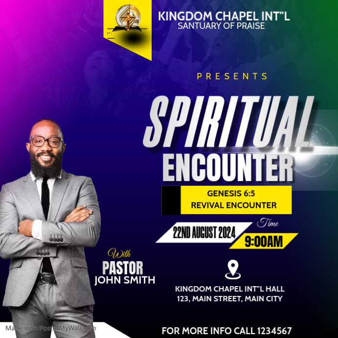 Revival conference flyer Templat | PosterMyWall