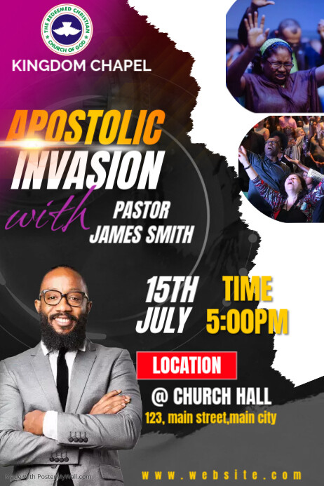 Plantilla de Revival conference flyer | PosterMyWall