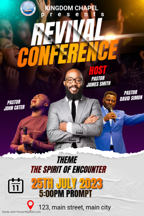 Revival conference flyer Templat | PosterMyWall