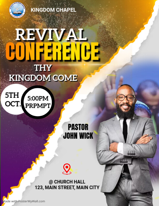 Revival conference flyer Templat | PosterMyWall