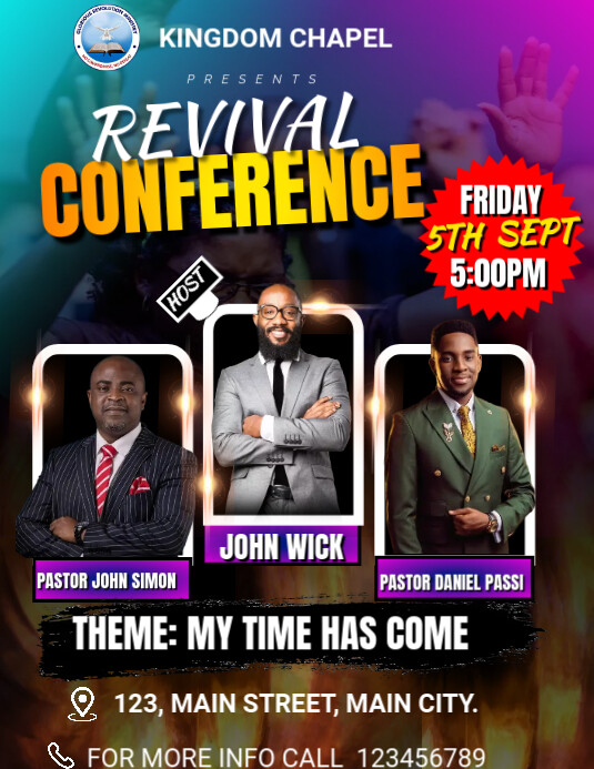 revival conference flyer Template | PosterMyWall