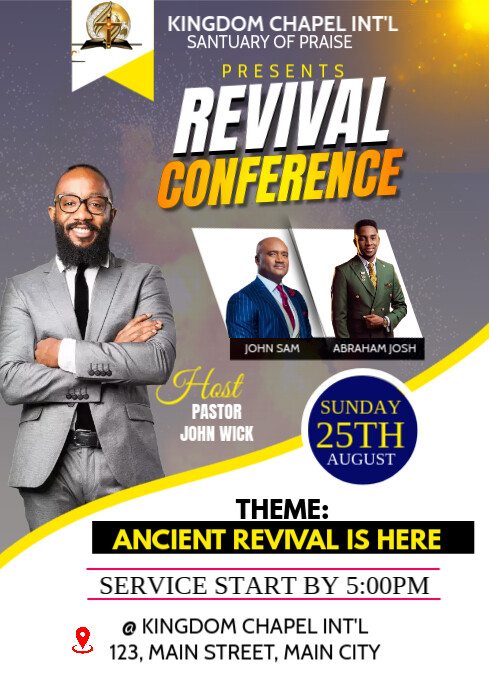 revival conference flyer Template | PosterMyWall