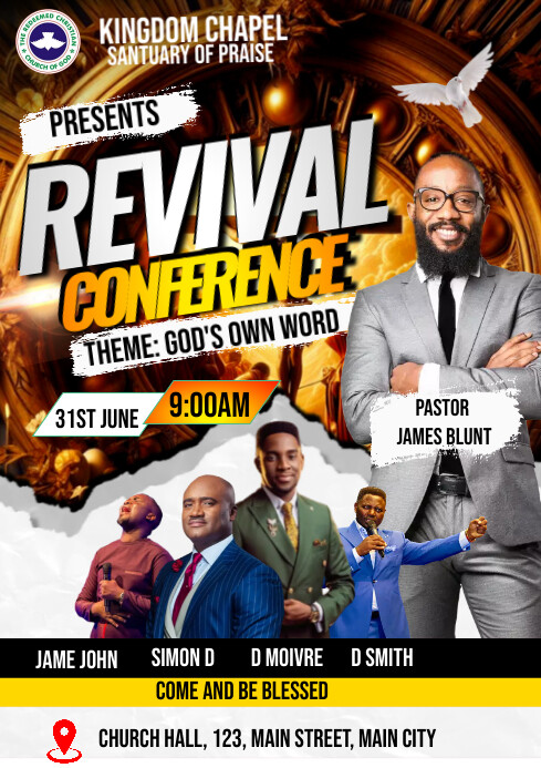 Modèle revival conference flyer | PosterMyWall