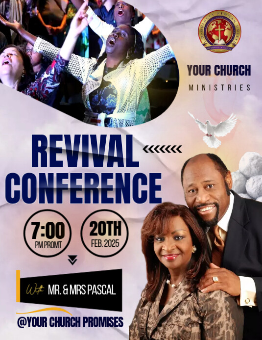 Copy of revival conference flyer templates | PosterMyWall