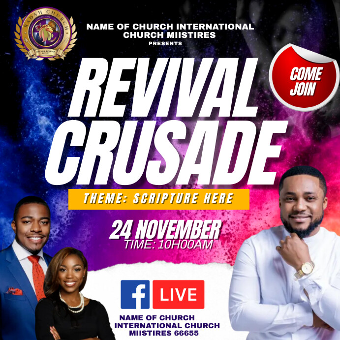 revival crusade Template | PosterMyWall