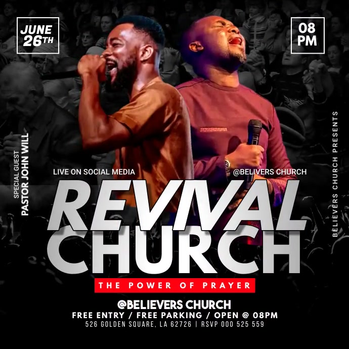 Revival Template | PosterMyWall