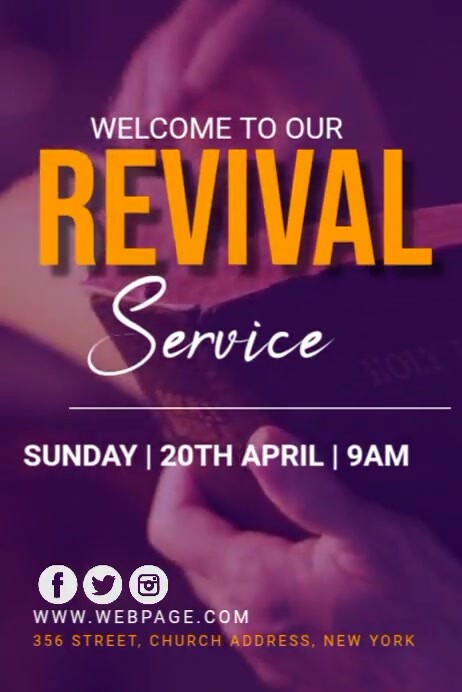 Plantilla de revival | PosterMyWall