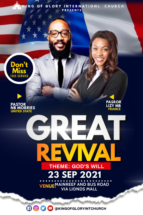 REVIVAL Template | PosterMyWall