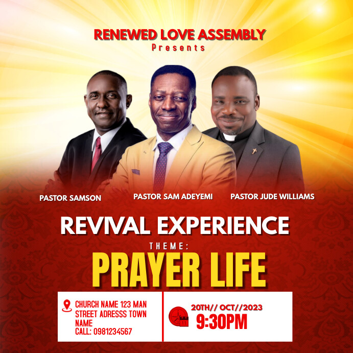 Revival Template | PosterMyWall