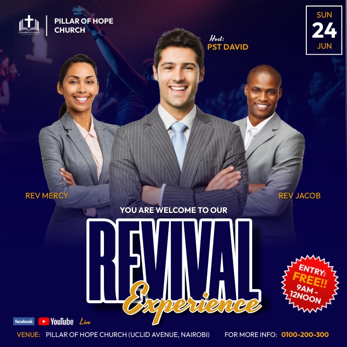 Revival experience (1) Template | PosterMyWall