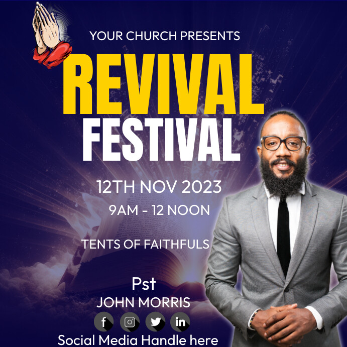 Plantilla de revival festival | PosterMyWall