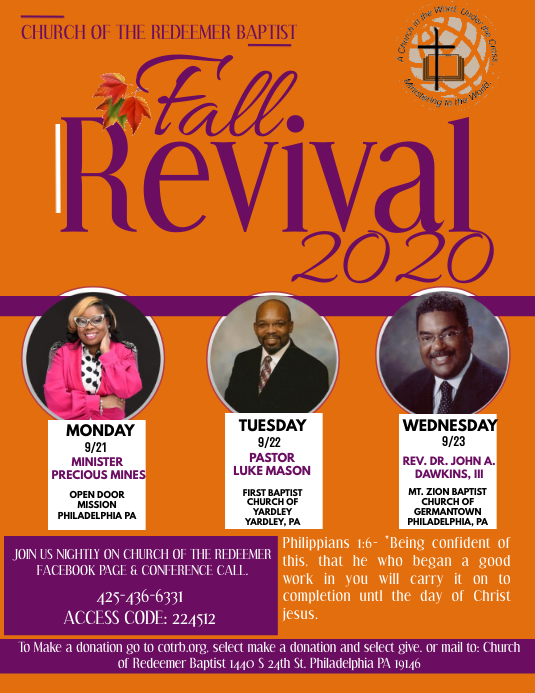 Revival Flyer Template | PosterMyWall