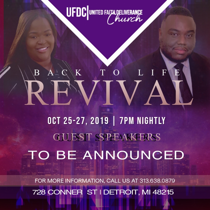 Revival Flyer Template | PosterMyWall