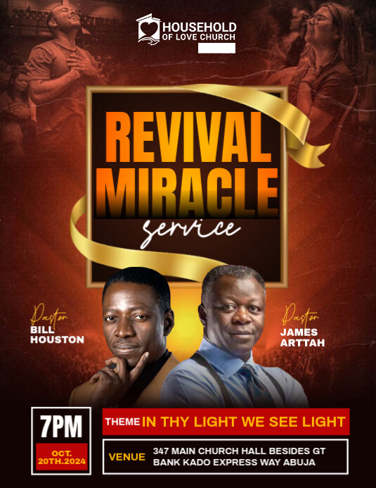 Plantilla de revival flyer | PosterMyWall