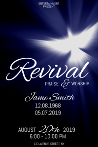 Revival flyer template | PosterMyWall