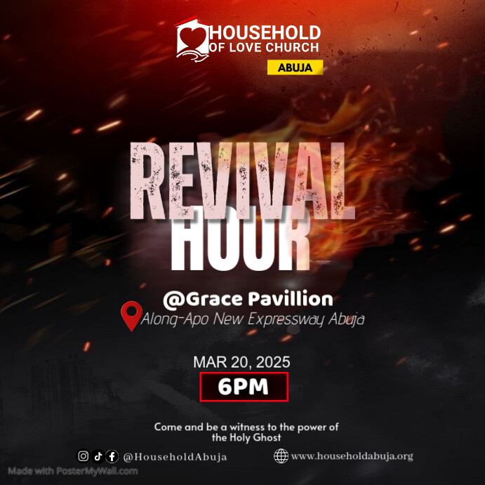 Copy of REVIVAL HOUR SERVICE | PosterMyWall