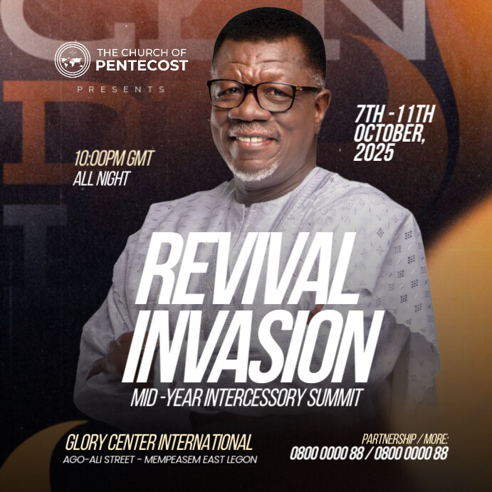 Copy of Revival Invasion Church Poster Template | PosterMyWall