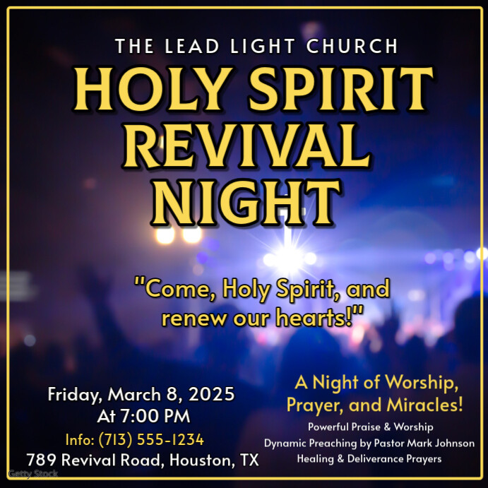 Revival Night Template | PosterMyWall