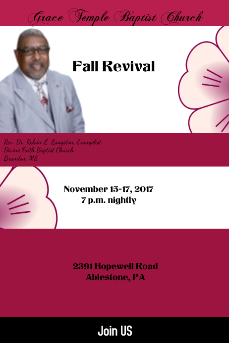 Revival Template | PosterMyWall