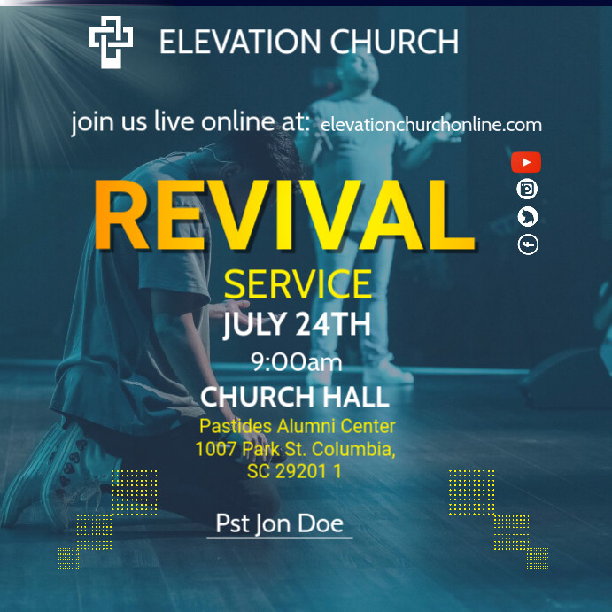 REVIVAL SERVICE (19) Template | PosterMyWall