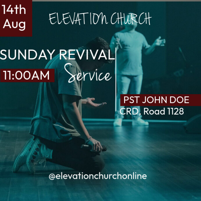 REVIVAL SERVICE (6) Template | PosterMyWall