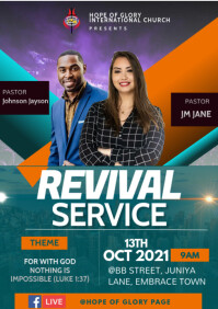 Revival Service Template | PosterMyWall