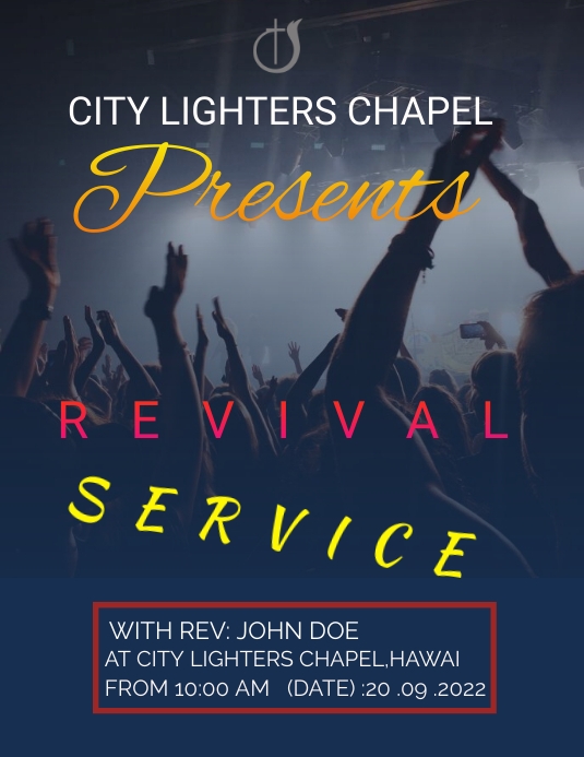 revival service Template | PosterMyWall
