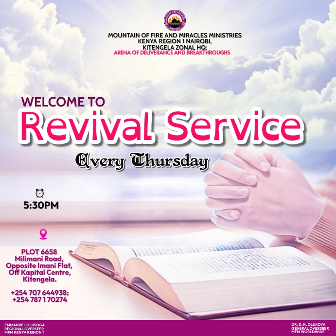 Revival service Template | PosterMyWall