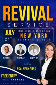 Revival Service Template | PosterMyWall