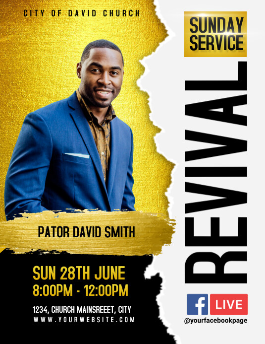 revival service Template | PosterMyWall