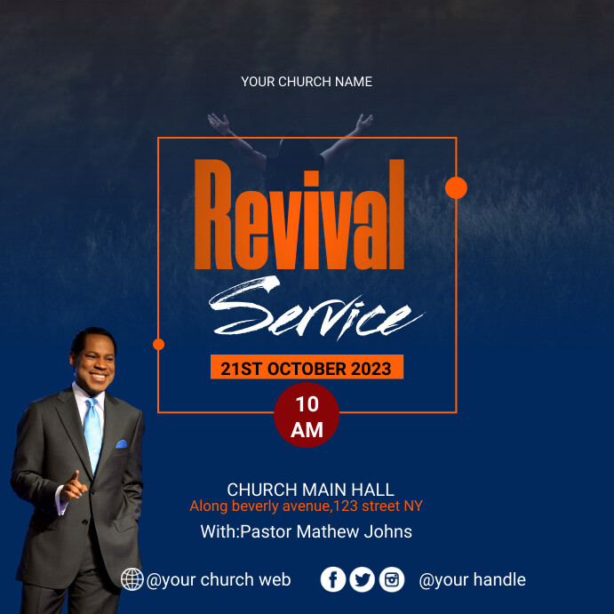 Modèle Revival service | PosterMyWall