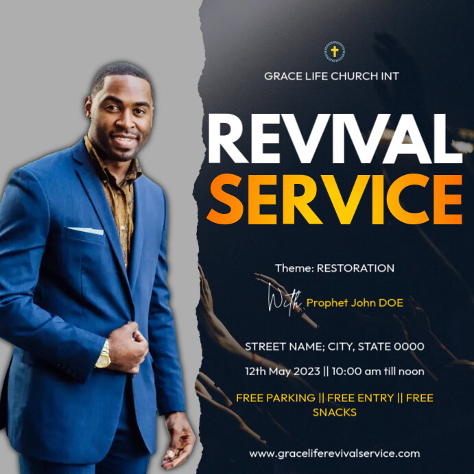 Modèle revival service | PosterMyWall