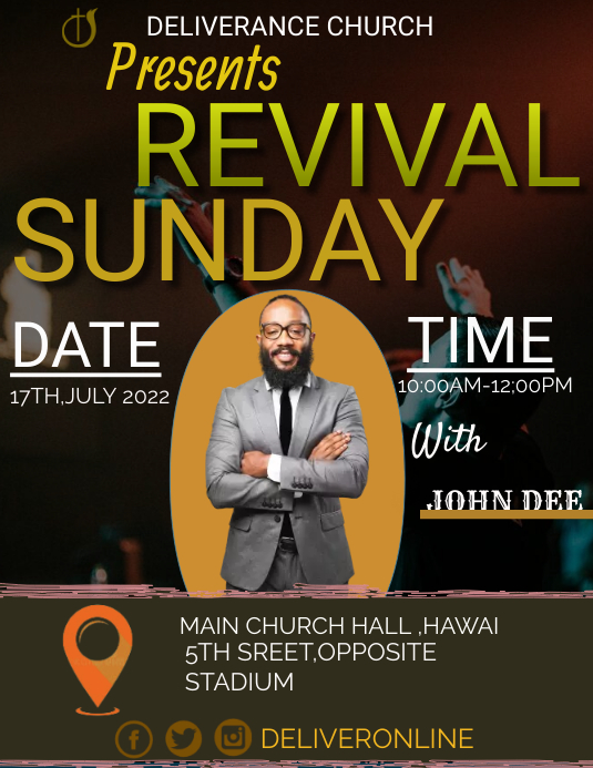Copy of revival service | PosterMyWall